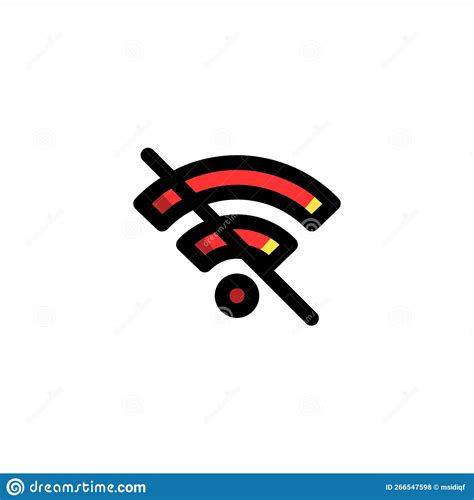 Wifi Disable Icon Stock Vector Illustration Of Connection