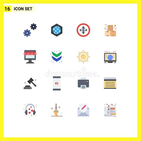 16 Universal Flat Colors Set For Web And Mobile Applications Ecommerce Product Badge Industry