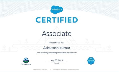 Ashutosh Kumar On Linkedin Salesforce Salesforceassociate Salesforcecertified