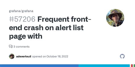 frequent front end crash on alert list page with · issue 57206