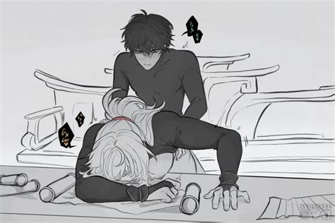 Rule 34 2boys Anal Anal Sex Bent Over Bent Over Table Dan Heng Desk