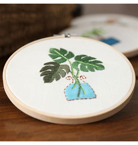 프랑스 자수 초급 Diy 패키지 몬스테라 Dm3010 티몬