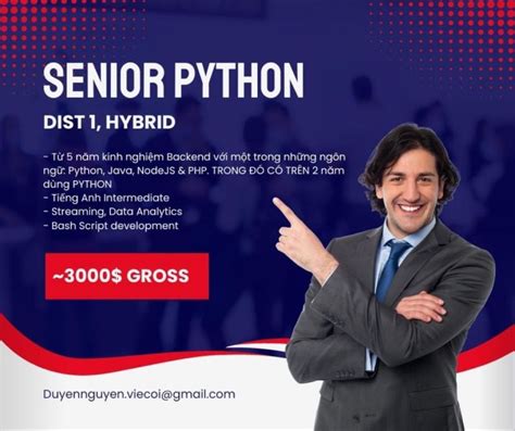 duyen nguyen on linkedin [quận 1 hcm] senior python backend engineer ~3000 gross công ty product…