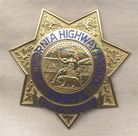 Rejected Issue California Highway Patrol CHP Badge Flying Tiger Antiques Online Store