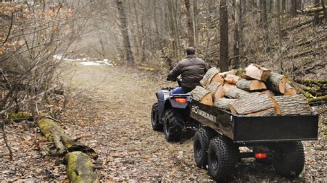 Double Axle Atv Trailers Shark Atv Trailer Garden 680 Black 4 Wheel
