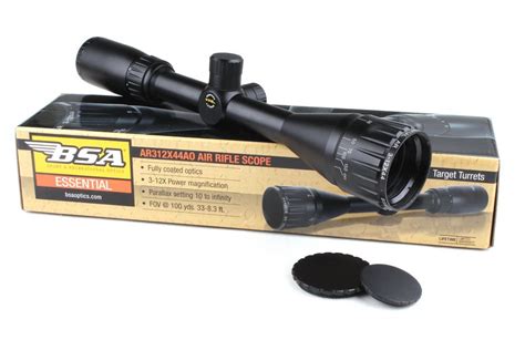 BSA Essential AR 3 12X44 AO Air Gun Mil Dot Rifle Scopes Tactical