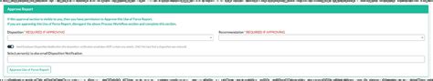 Use Of Force Workflow How To Disposition Pstracker
