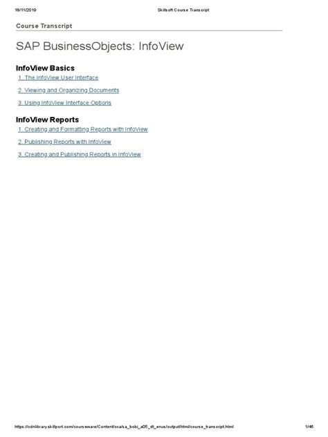 11 Sap Bo Infoview Pdf Pdf World Wide Web Internet And Web