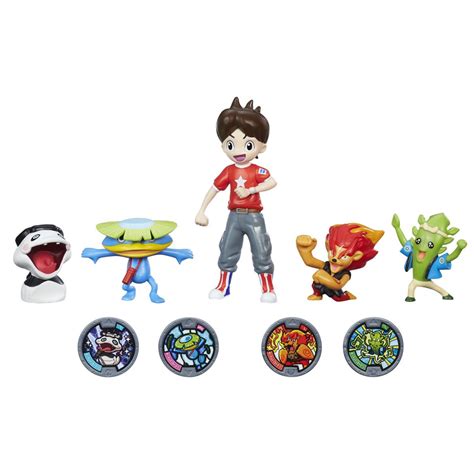 Yokai Yo Kai Watch Nate With 4 Yo Kai Figures