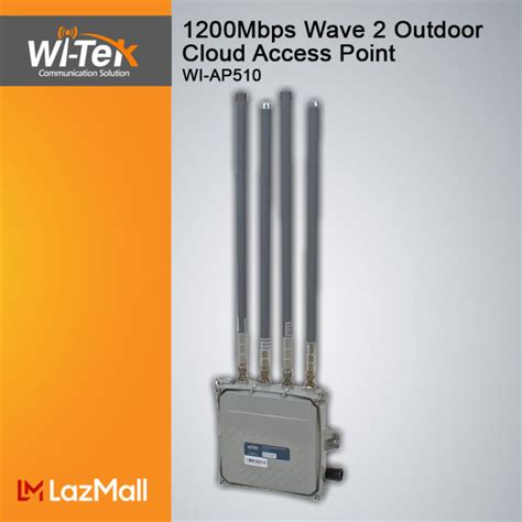 Wi Tek Wi Ap510 11ac 1200mbps Wave 2 Outdoor Cloud Access Point