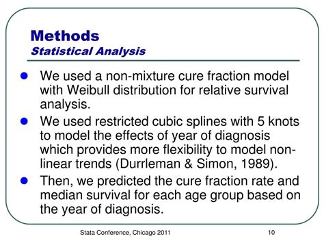 Ppt Use Of Cure Fraction Model For The Survival Analysis Of Uterine Cancer Patients Powerpoint
