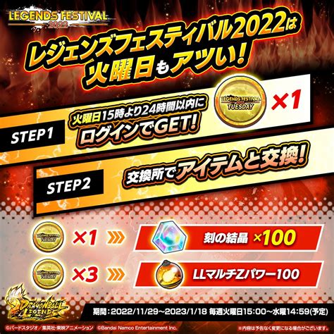 ドラゴンボール レジェンズ公式 On Twitter 「レジェンズフェスティバル2022」は火曜日もアツい！ “legends