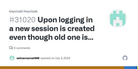Upon Logging In A New Session Is Created Even Though Old One Is Not Expired · Issue 31020