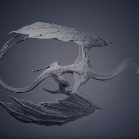 🐉 Caraxes Full Body Dragon Sculpt・ Stl File For ・cults