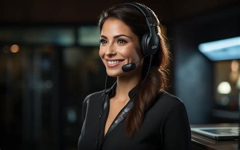 Premium Ai Image Positive Customer Service Interaction With Friendly Agent Generative By Ai