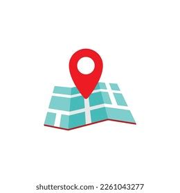 Map Red Pin Icon Illustrator Vector Stock Vector Royalty Free 2261043277 Shutterstock