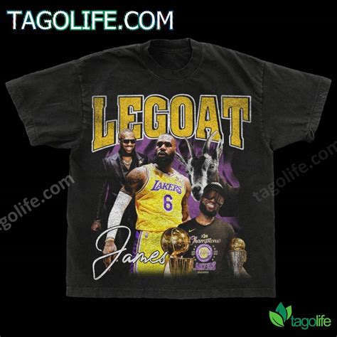 Legoat James Signature Los Angeles Lakers Shirt Tagolife