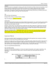 Docx Science Lab Report Lab Report Use This Document As A Template For Writing Your Lab