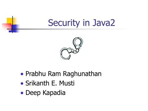 ppt security in java2 powerpoint presentation free download id 9364649