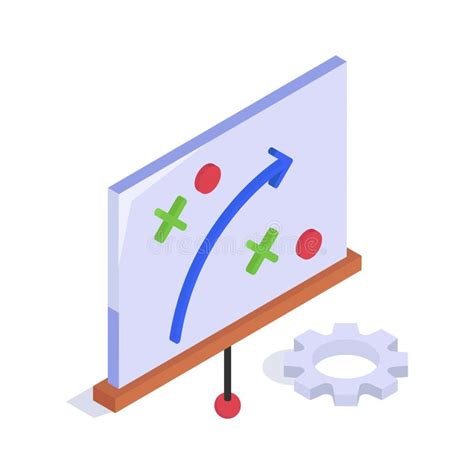 Business Execution Business Strategy Isometric Vector In Modern Style Stock Illustration