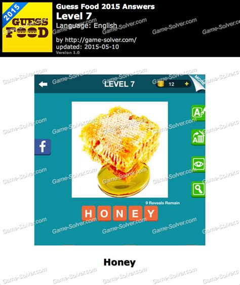 Guess Food Level Game Solver Guess Food Level Game Solver