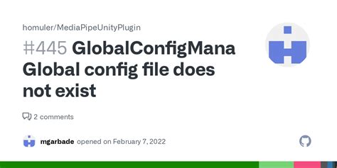 Globalconfigmanager Global Config File Does Not Exist · Issue 445 · Homuler