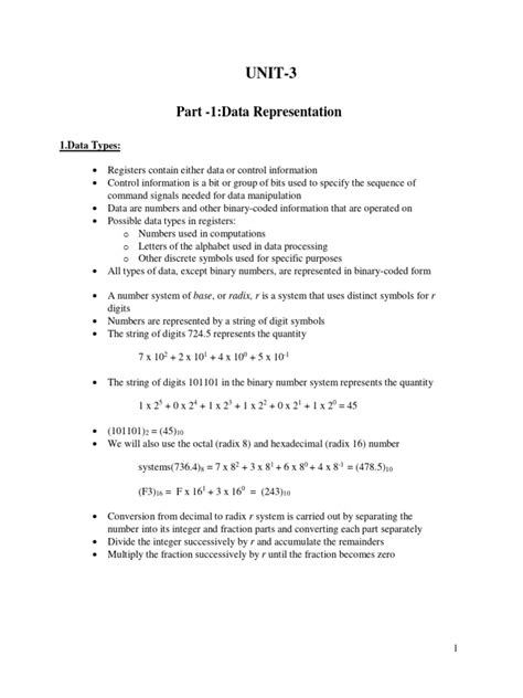 Unit 3 Coa Notes Pdf