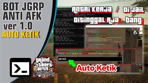 Bot Anti Afk Jgrp Dengan Auto Ketik Youtube