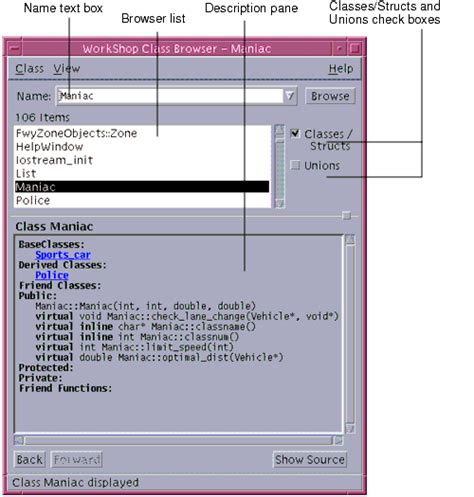 browsing source code