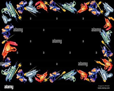 Nerf Gun Black Background