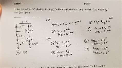 Solved 6 In The Following Circuit Find Ac Gain Input And