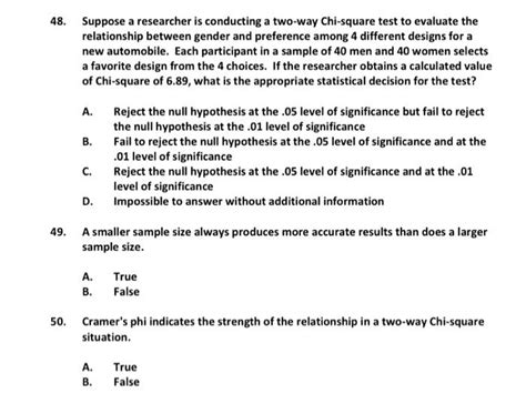 solved 48 suppose a researcher is conducting a two way