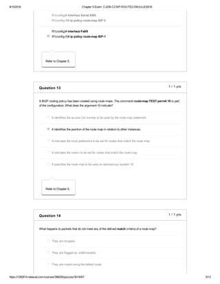 Chapter 5 Exam Cjdb Ccnp Route2 Dmjulio2016 PDF