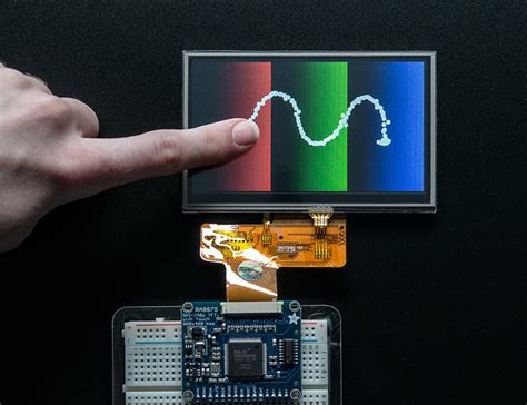 Ra8875 Driver Board For 40 Pin Tft Touch Displays 800x480 Max The Pi Hut