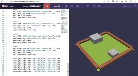 Babylon jsで壁にぶつかる処理を書いてみよう CrossRoad