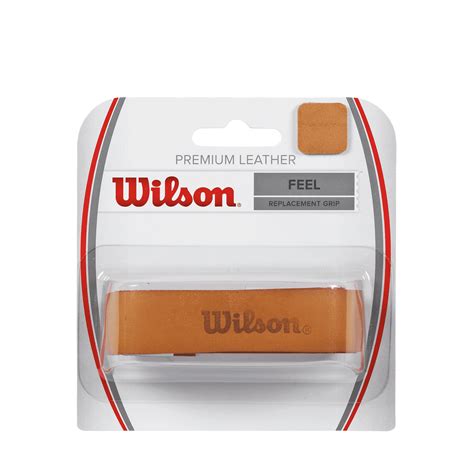 Wilson Premium Leather Tennis Racket Replacement Grip Brown