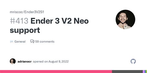 Ender 3 V2 Neo Support · Mriscoc Ender3v2s1 · Discussion 413 · Github