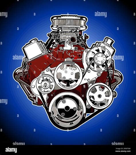 Car Engine Vector Template Stock Vector Image And Art Alamy