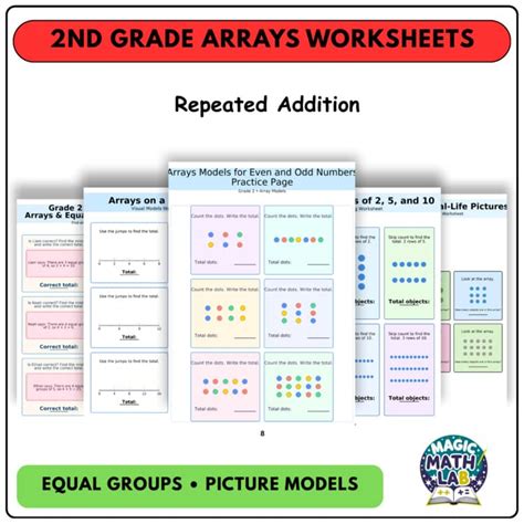 2nd Grade Arrays Worksheets — Printable Worksheets For Arrays