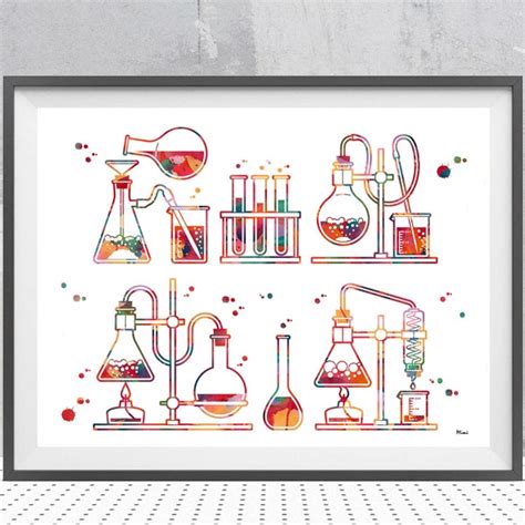 Chemistry Art Etsy