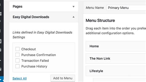 Add A Custom Menu Panel With Easy Digital Download Pages Igor Benić