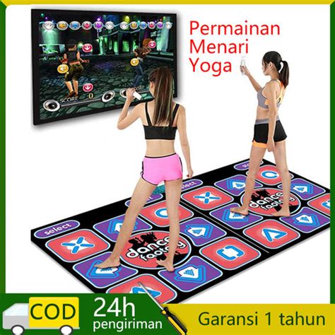 Jual Double Dancing Mat Wireless Tv Dengan 2 Controller Dancing Pads Dengan Antarmuka Av Kab