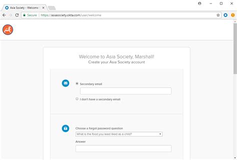 logging in with okta from inside the office asia society