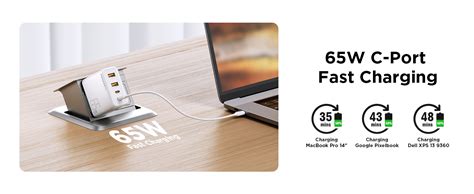 Amazon Com Pisen W Usb C Fast Charger Ft Usb C Cable Port Compact Foldable Gan Charger