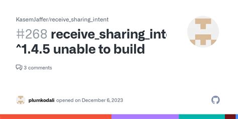 Receivesharingintent 145 Unable To Build · Issue 268 · Kasemjafferreceivesharingintent