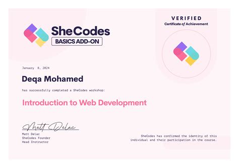 Deqa Mohamed Shecodes Profile Shecodes