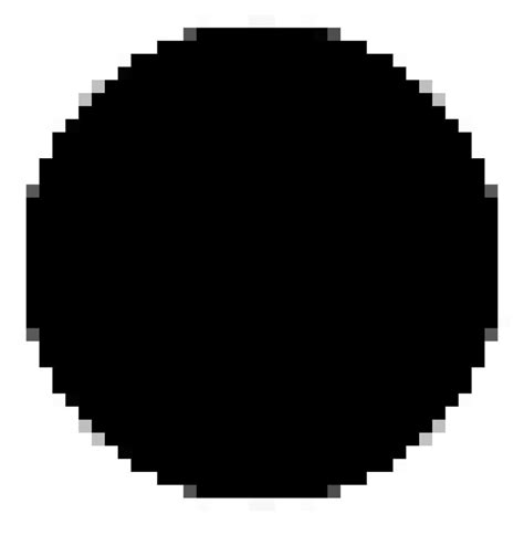 A Pixelated Circle Rpixelart