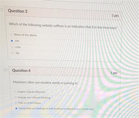 Question 3 1 Pts Which Of The Following Website