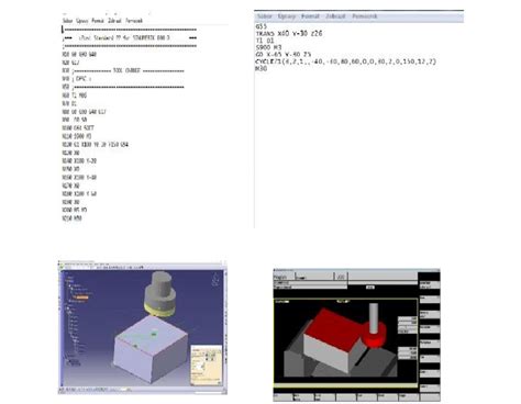 Nc Code And Machining Simulation Catia Vs Winnc On One Of The Machined Download Scientific