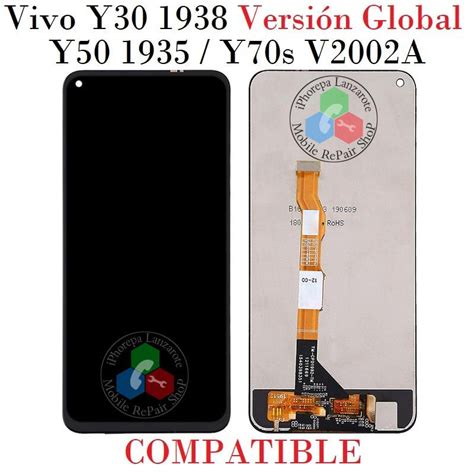 Vivo Y30 1938 Version Global Vivo Y50 1935 Y70s V2002a Pantalla